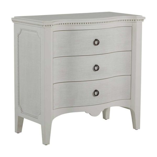 Sarah Large White Mahogany Chest | Scout & Nimble