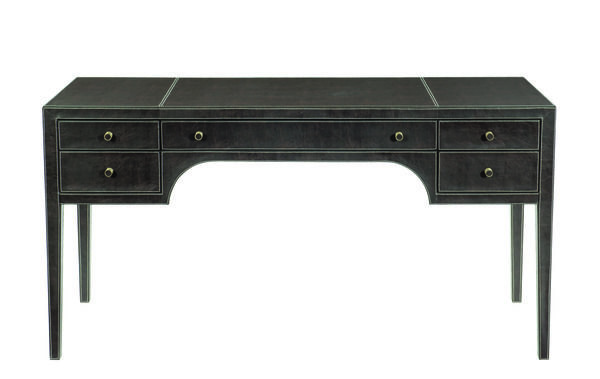 Clarendon Vienna Walnut Leather Wrapped Desk | Scout & Nimble