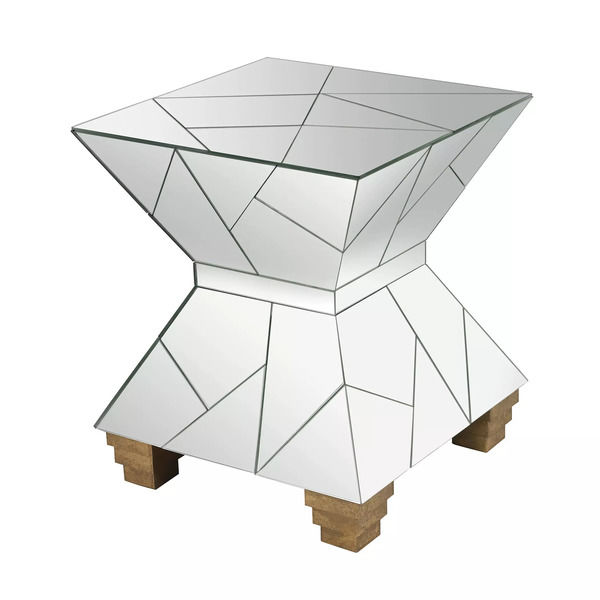 Mirrored Mosaic Hourglass Foot Stool | Scout & Nimble