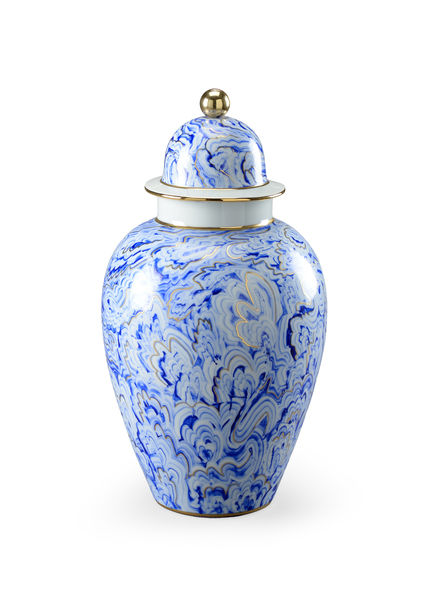 Marbleized Covered Urn | Scout & Nimble