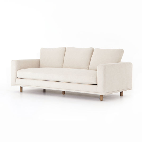 Dom Upholstered Bonnell Ivory Square Arm Sofa Scout Nimble