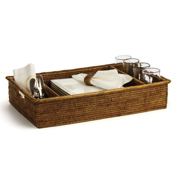 Burma Rattan Dinnerware Caddy | Scout & Nimble