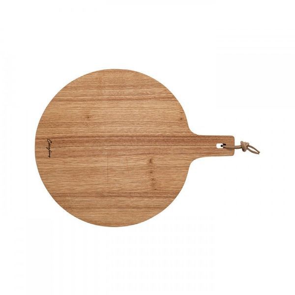 Oak Collection Round Cutting Board with Handle | Scout & Nimble