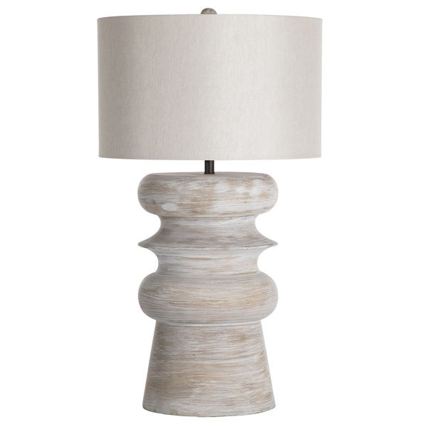Claudius Light Washed Wood Table Lamp | Scout & Nimble