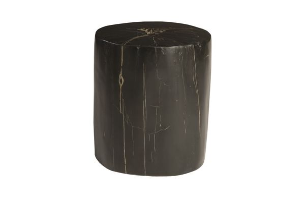 Cast Petrified Dark Wood & Resin Stool | Scout & Nimble