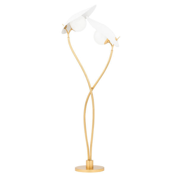 Frond 2-Light Gold Floor Lamp | Scout & Nimble