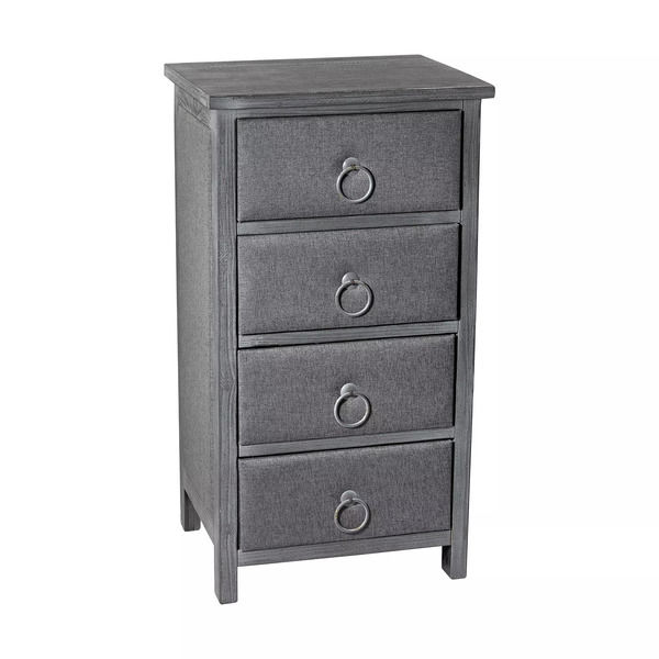 Grey Linen Covered Chest | Scout & Nimble