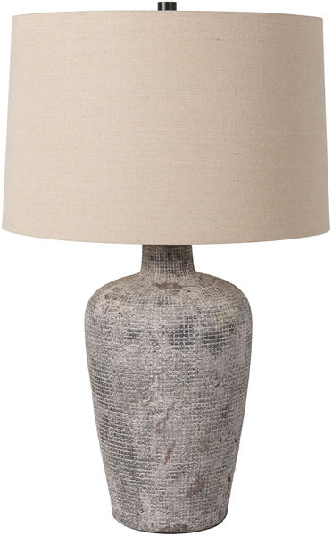 Jolayne Grey Textured Ceramic Table Lamp | Scout & Nimble