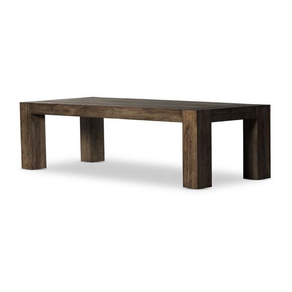Abaso 108" Ebony Rustic Dining Table | Scout & Nimble