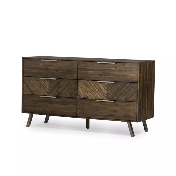 Harrington 6 Drawer Dark Wood Dresser | Scout & Nimble