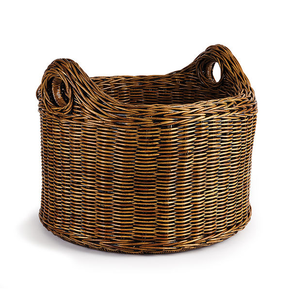 Burma Double Woven Rattan Round Basket | Scout & Nimble