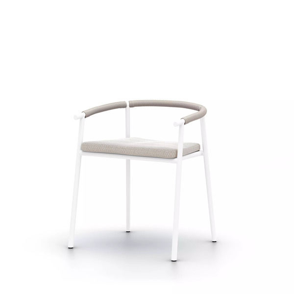 Chord Outdoor Dining Chair, White | Scout & Nimble