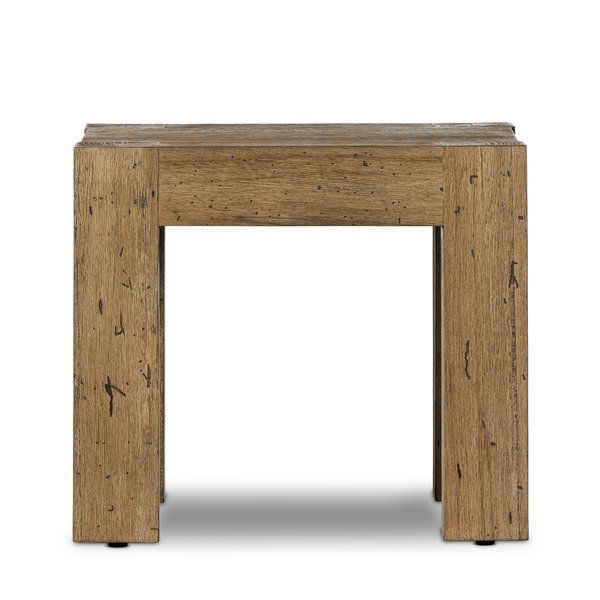 Abaso End Table Rustic Wormwood Oak | Scout & Nimble