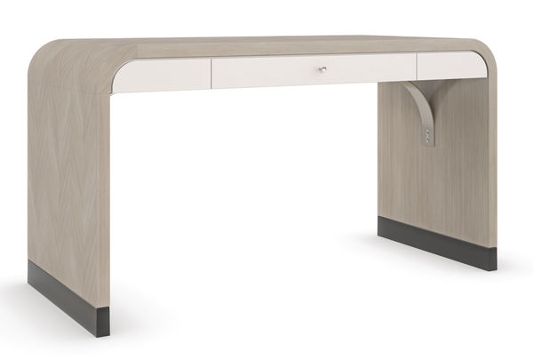Beige Wood Modern Free Fall Desk | Scout & Nimble