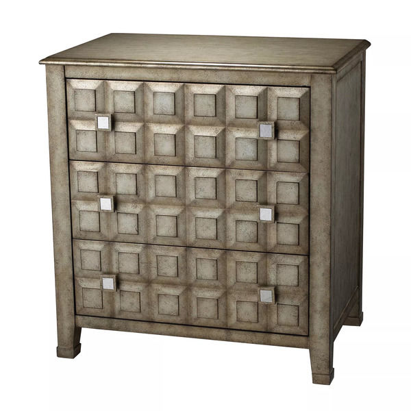 Alfonso Antique Silver Chest With Crystal Handles | Scout & Nimble