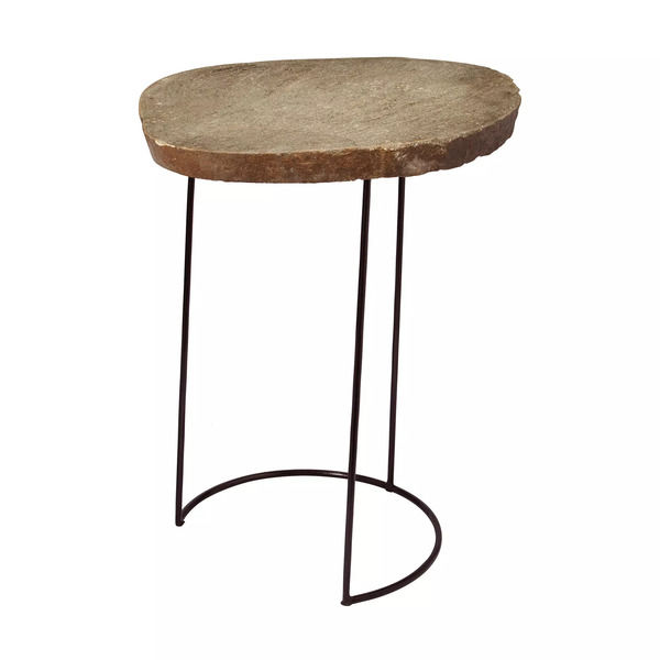 Stone Slab And Wire Frame Table | Scout & Nimble