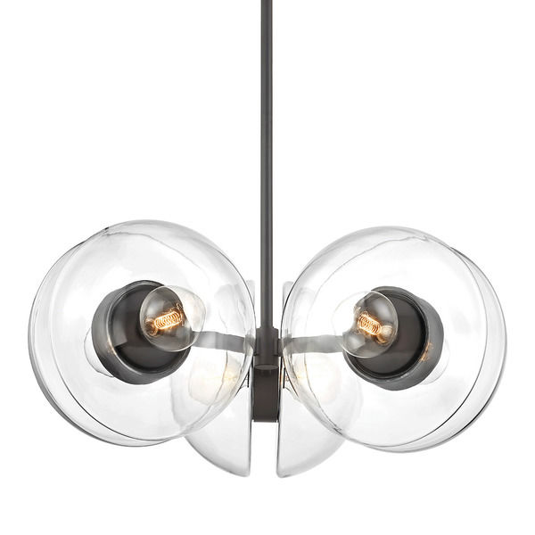 Kert 6-Light Large Chandelier - Black Brass | Scout & Nimble