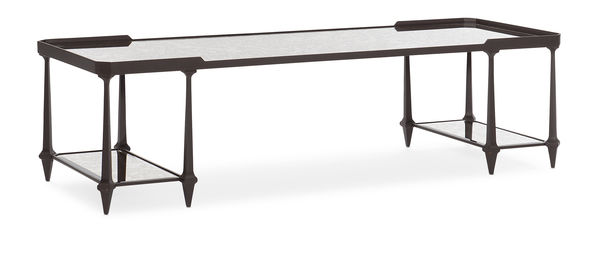 Black Metal Modern Rectangular Be All Cocktail Table | Scout & Nimble