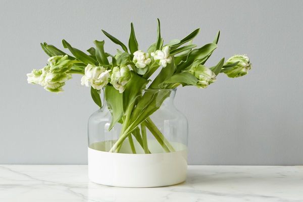 White Colorblock Flower Vase | Scout & Nimble