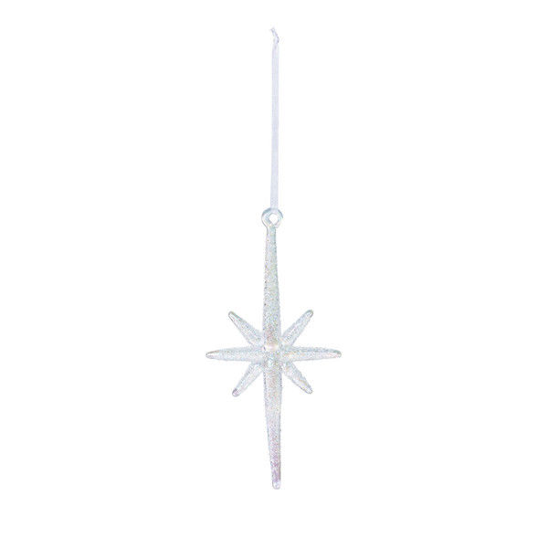 Florence Blown Glass North Star Ornament, Set of 4 | Scout & Nimble