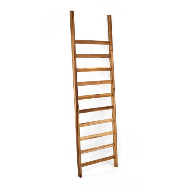 Nora Dark Teak Wood Ladder | Scout & Nimble