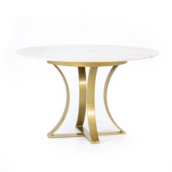 Gage White Travertine Dining Table | Scout & Nimble