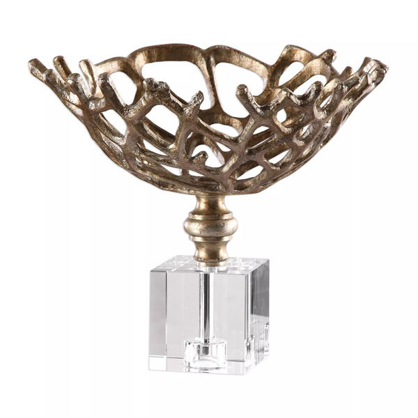 Uttermost Tiana Metallic Gold Bowl | Scout & Nimble