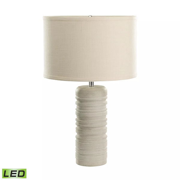 Sand Stone Ribbed Round Table Lamp | Scout & Nimble