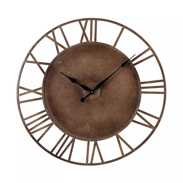 Metal Roman Numeral Outdoor Wall Clock. | Scout & Nimble