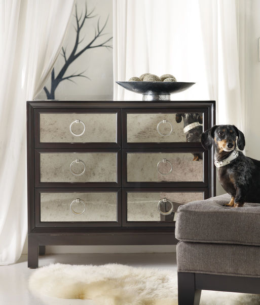 Melange Six Drawer Mirrored Front Chest | Scout & Nimble