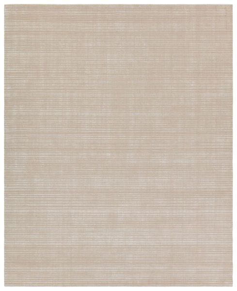 Gradient Handmade Contemporary Solid Ivory Rug - 8' x 10'