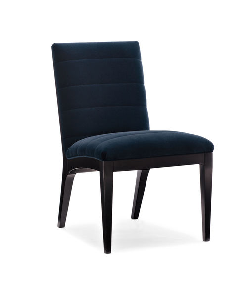 Blue Velvet Modern Edge Side Chair | Scout & Nimble