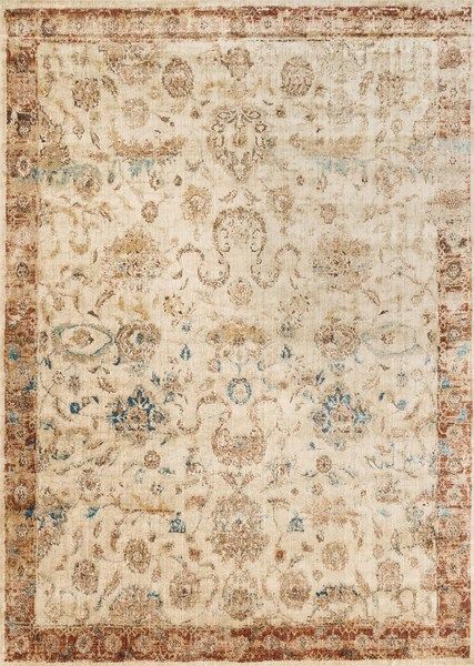 Anastasia Antique Ivory / Rust Rug | Scout & Nimble