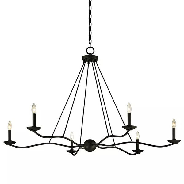 Sawyer 6-Light Forged Iron Chandelier | Scout & Nimble