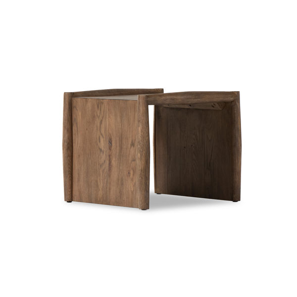 Glenview Weathered Solid Oak End Table | Scout & Nimble