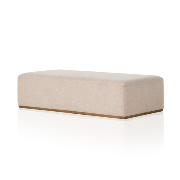Clive Solid Parawood Ottoman | Scout & Nimble