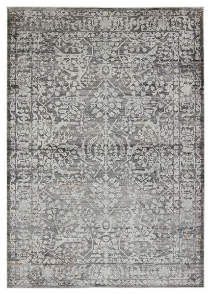 Elvira Modern Floral Gray/ Cream Rug - 9'10" x 12' | Scout & Nimble