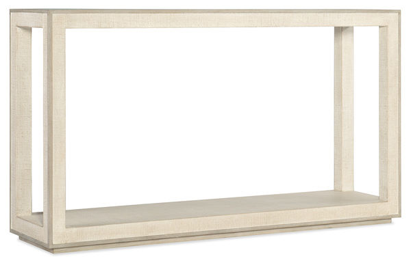 Cascade Oak & Burlap Cream Console Table - Scout & Nimble