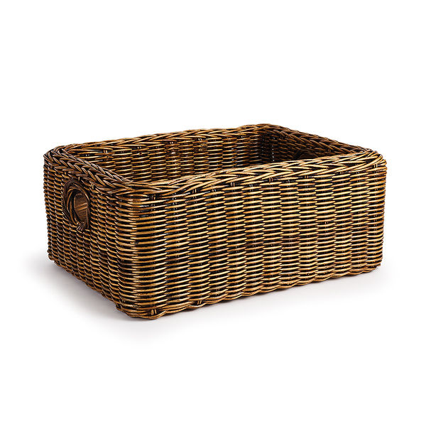 Burma Double Woven Rattan Rectangular Basket | Scout & Nimble