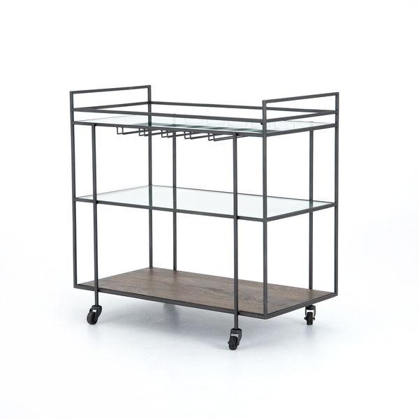 Byron Bar Cart Dark Iron | Scout & Nimble