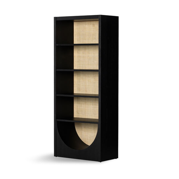 Higgs Brushed Ebon Oak Veneer Bookcase | Scout & Nimble