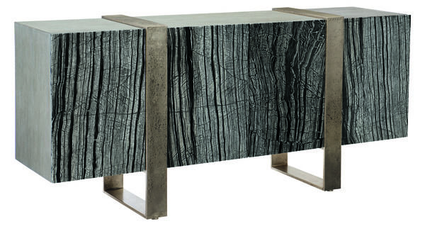 Linea Entertainment Console in Textured Graphite | Scout & Nimble