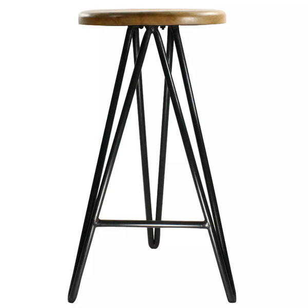 Harpoon Wood And Iron Stool | Scout & Nimble