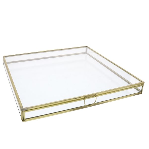 Monroe Flat Grand Square Brass Box | Scout & Nimble
