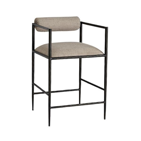 Barbana Natural Black Iron Counter Stool | Scout & Nimble