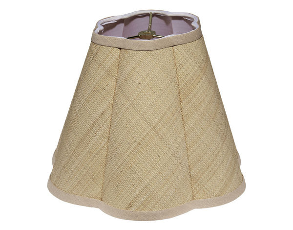 Scalloped Raffia Lamp Shade | Scout & Nimble