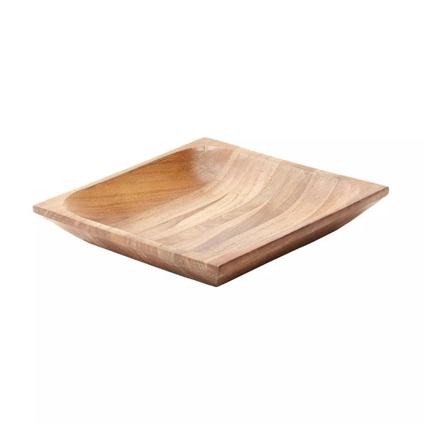 Natural Shallow Teak Tray | Scout & Nimble