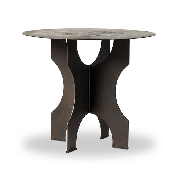 Round Side Table In Solid Iron | Scout & Nimble