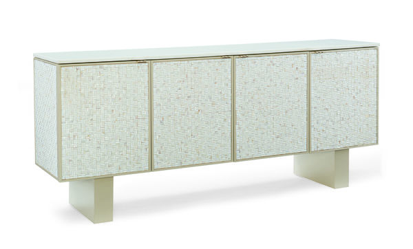 Cream Stone Modern Bombshell Sideboard | Scout & Nimble