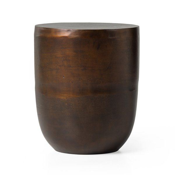 Basil Outdoor Antique Rust Drink Table | Scout & Nimble